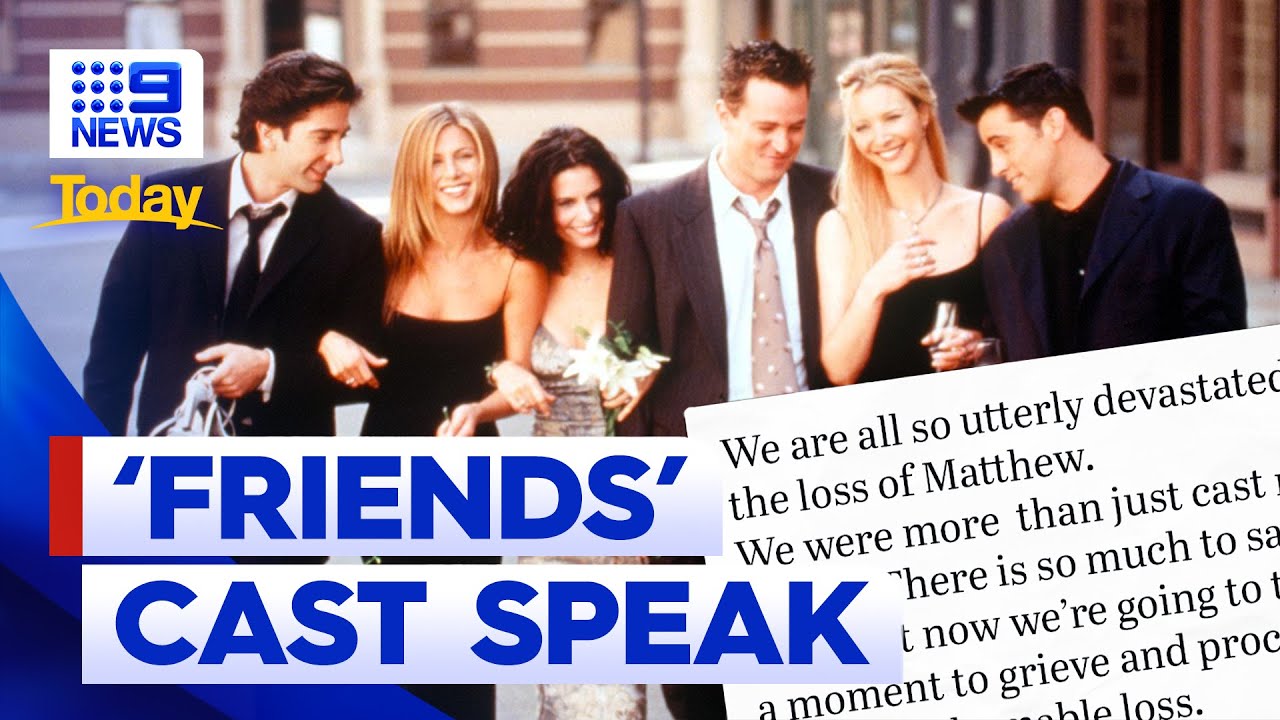 'Friends' cast breaks silence on Matthew Perry's shock death | 9 News ...