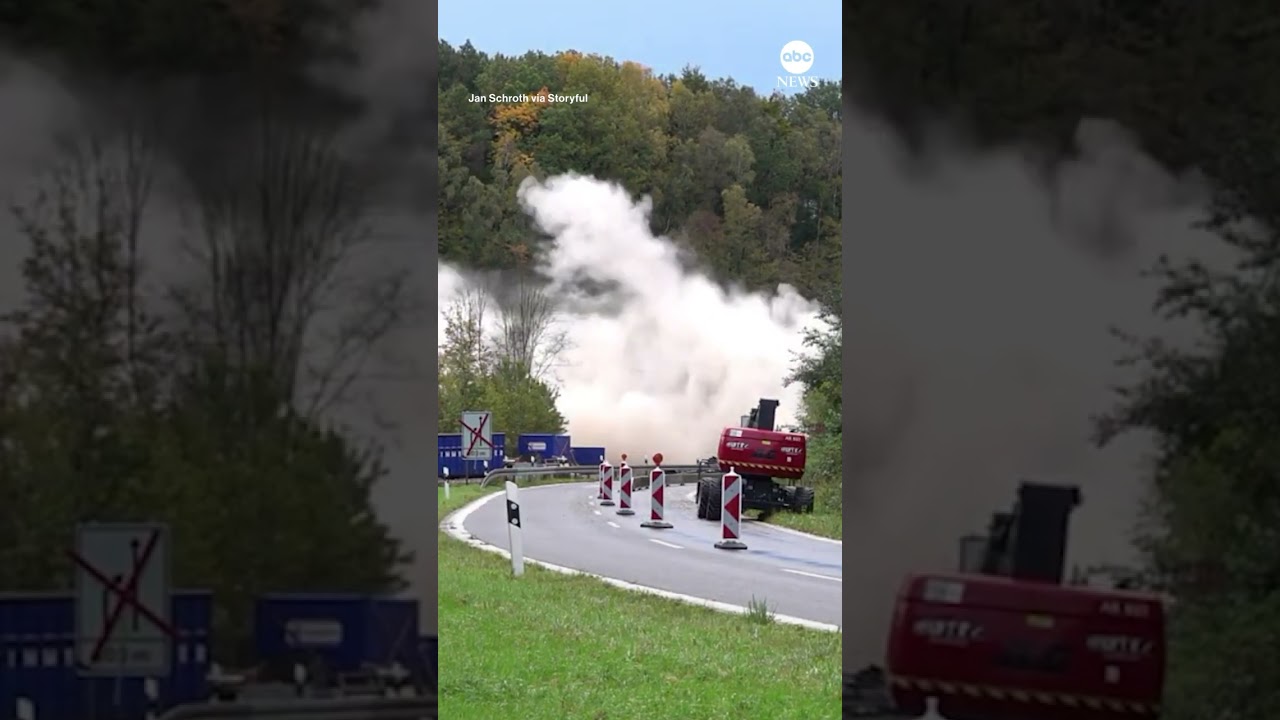 Controlled explosion brings down bridge in Germany - The Global Herald