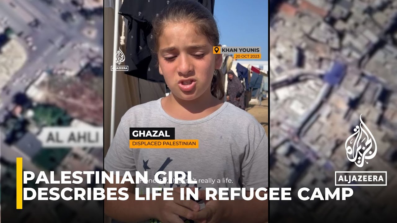 Palestinian girl describes life in refugee camp | Stories From Gaza ...
