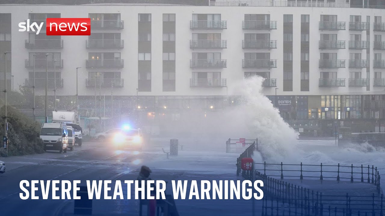 Severe weather warnings for areas of England and Northern Ireland - The ...