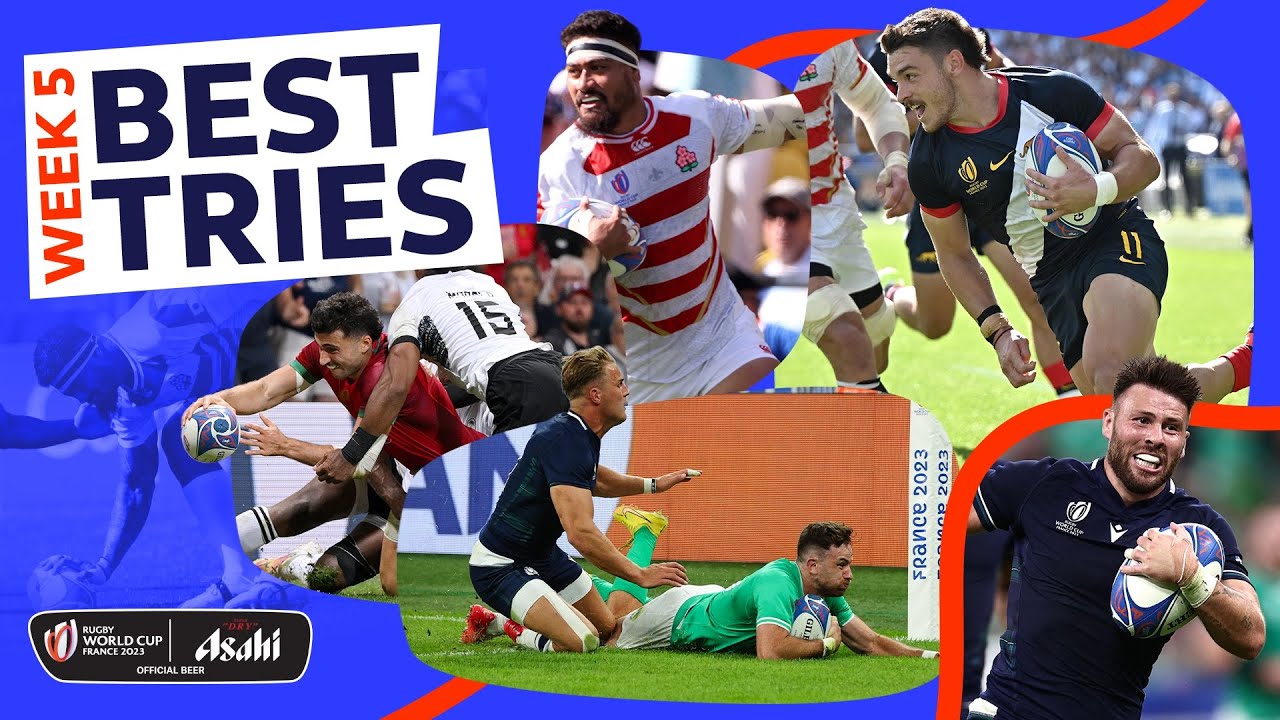 The best Rugby World Cup 2023 tries from week five! | Asahi Super Try ...