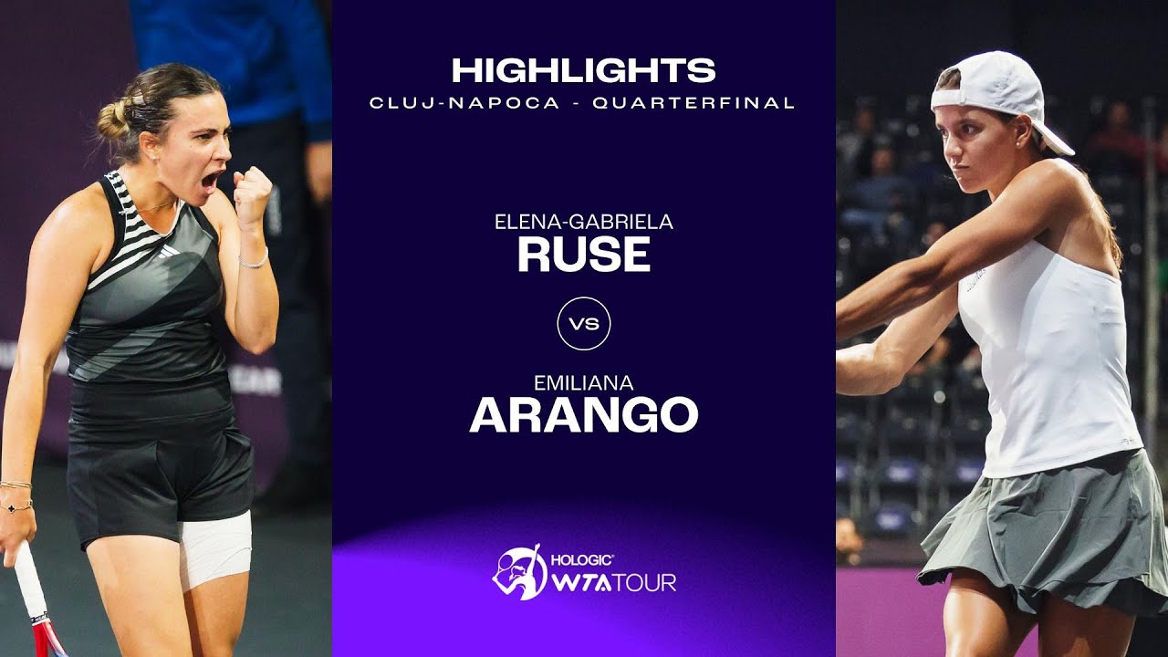 Elena-Gabriela Ruse vs. Emiliana Arango | 2023 Cluj-Napoca Quarterfinal ...