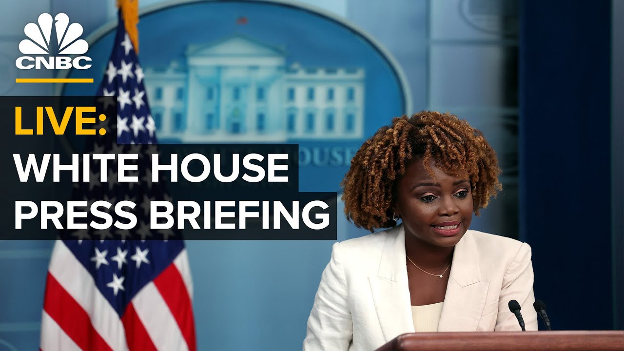 LIVE: Press secretary Karine Jean-Pierre and Jake Sullivan hold a ...