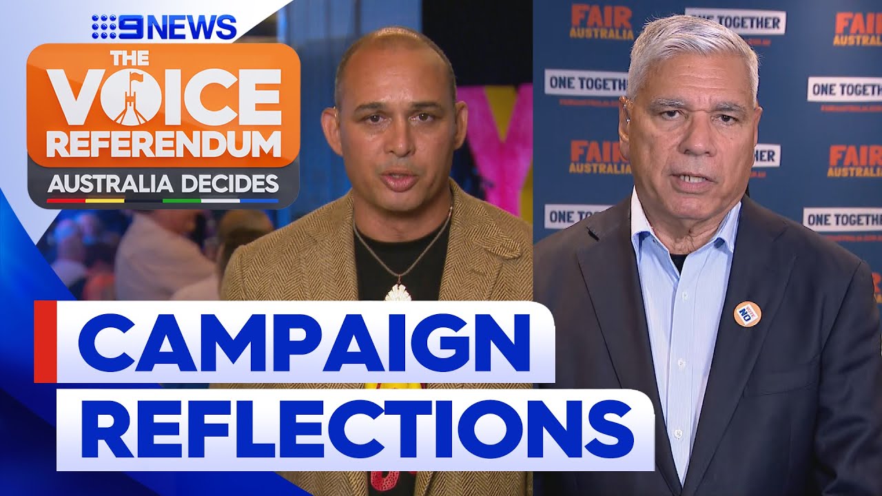 Key campaigners reflect on Voice to parliament referendum | 9 News ...