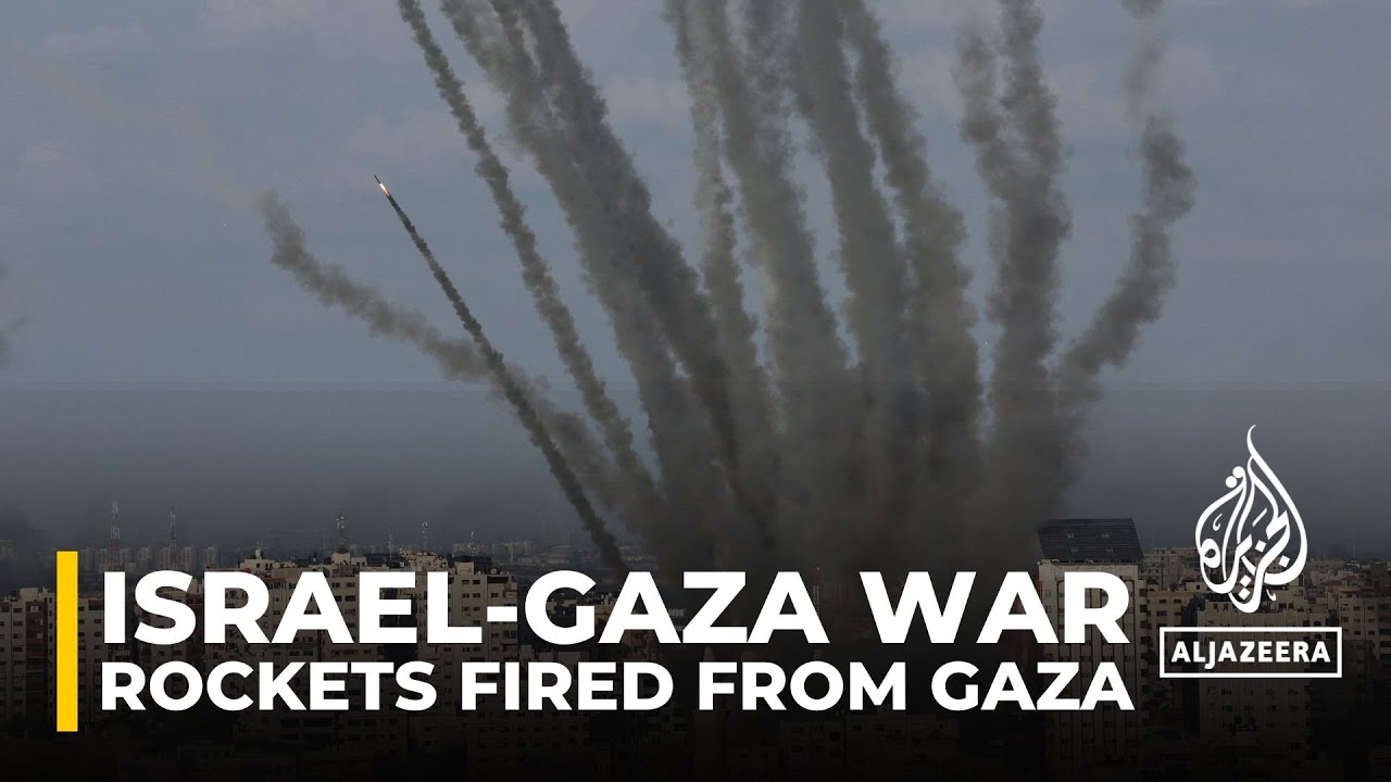 Barrage of rockets fired from Gaza towards Israel after Hamas military ...
