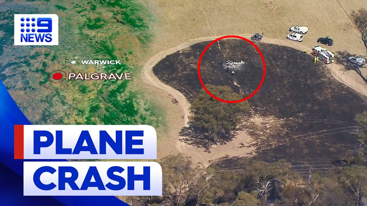 Pilot dies after plane crash in southern Queensland | 9 News Australia ...