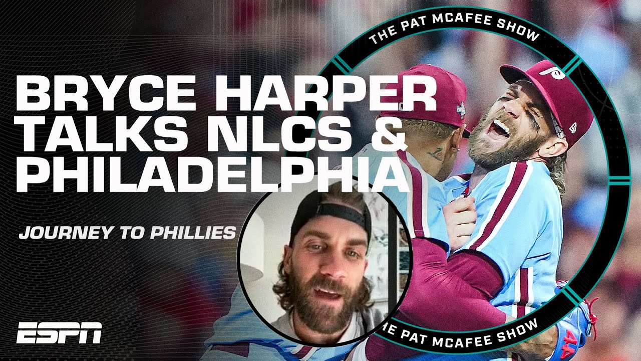 Bryce Harper on Phillies' ALCS advancement, Orlando Arcia staredown & more | The Pat McAfee Show ...