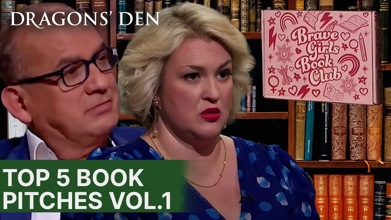 Top 5 Book Related Pitches In The Den | Vol.1 | COMPILATION | Dragons' Den - The Global Herald