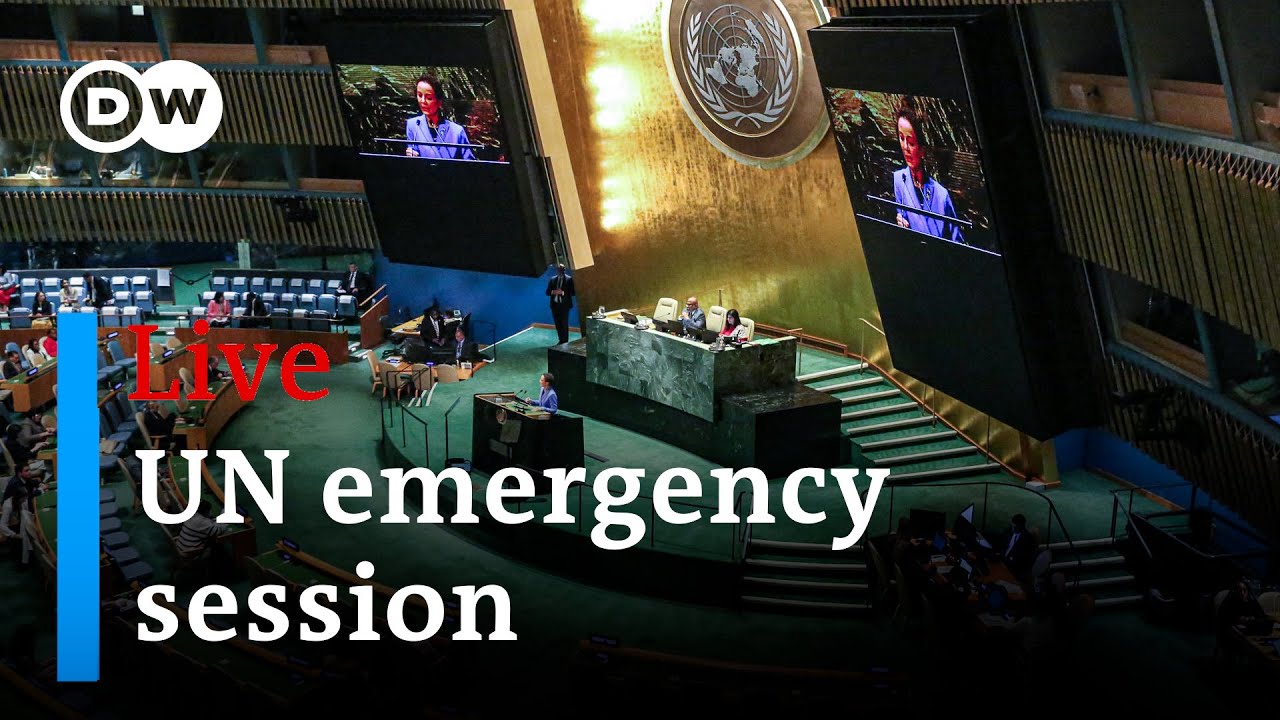 Live: United Nations General Assembly emergency session on the Israel-Hamas war | DW News - The ...