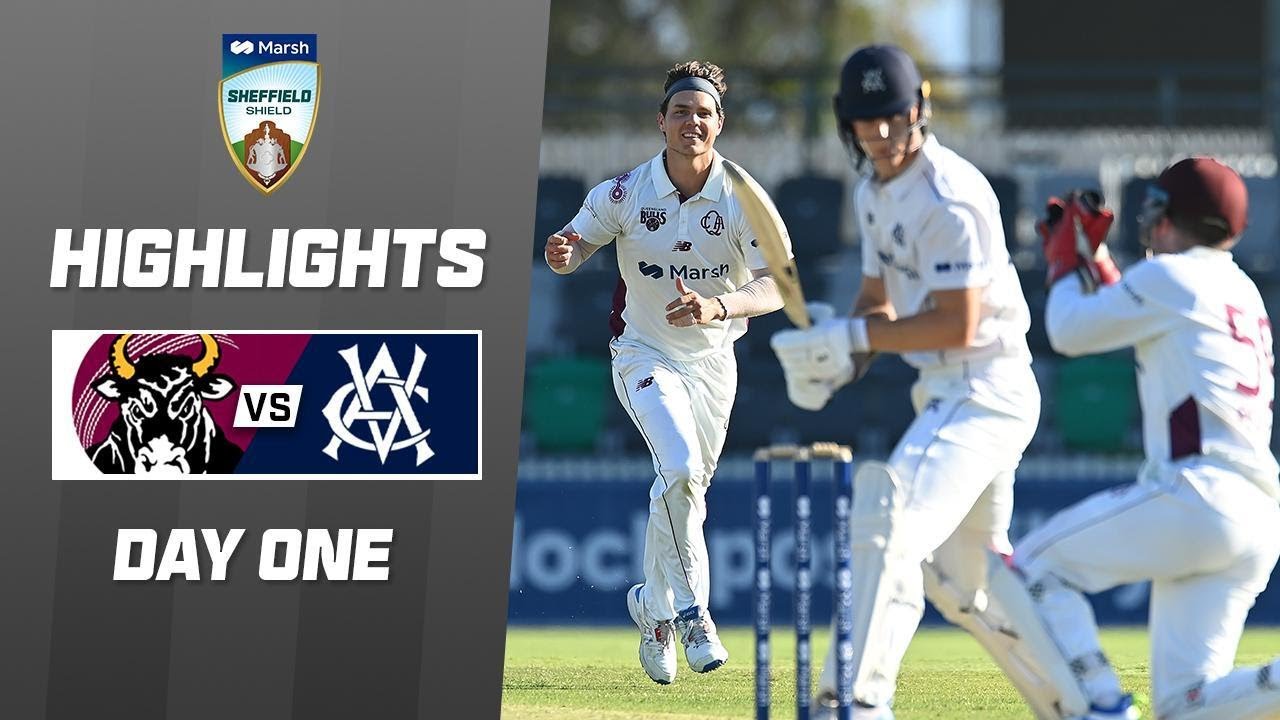 Queensland v Victoria | Sheffield Shield 2023-24 | Day 1 - The Global ...