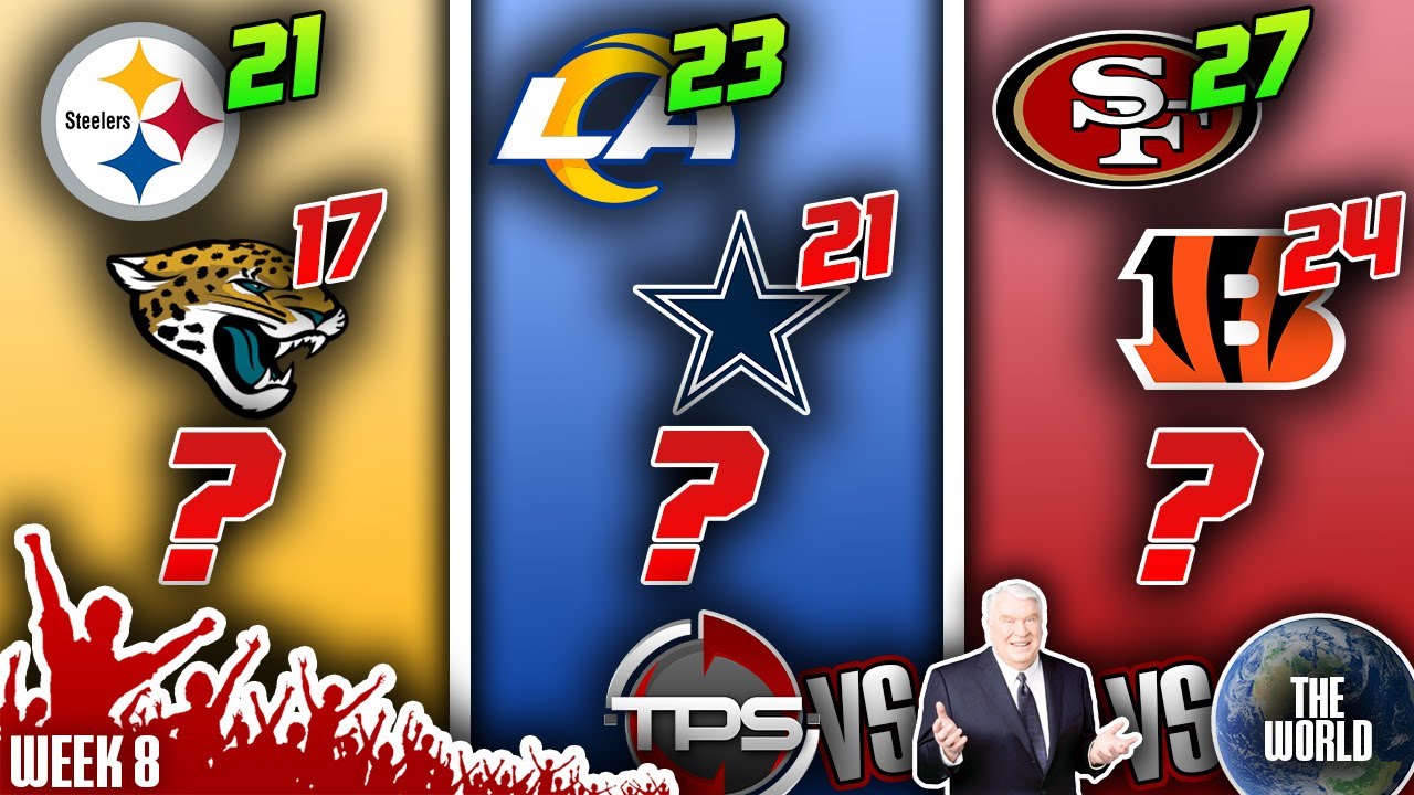 2023 NFL Week 8 PICKS, PREDICTIONS & PRIZES! TPS vs Madden vs THE WORLD ...