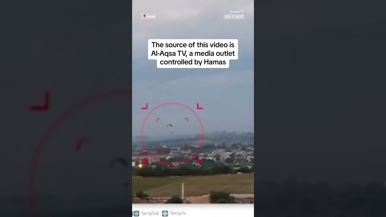 Video shows paragliders entering Israel during the initial Hamas attack ...
