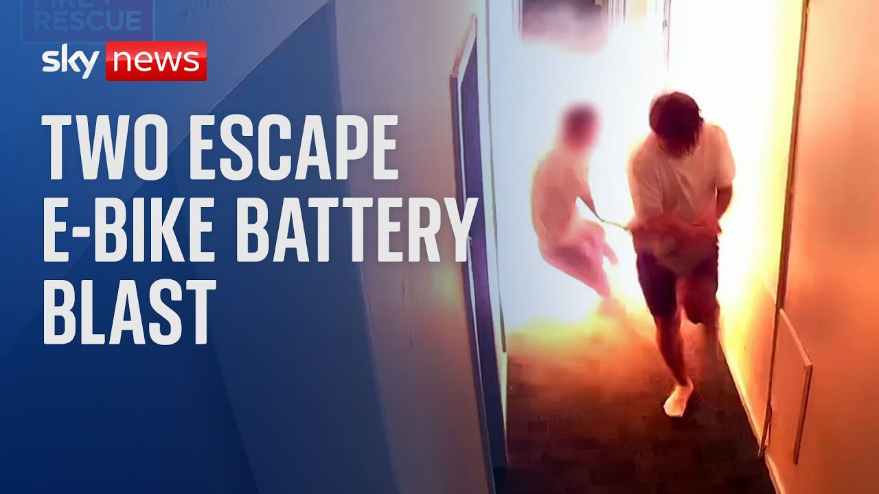 Australia: CCTV shows two people escaping e-bike battery blast - The ...