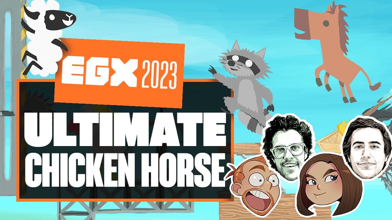 Let's Play Ultimate Chicken Horse - VIDEO TEAM VS. EDITORIAL TEAM! - EGX 2023 - The Global Herald