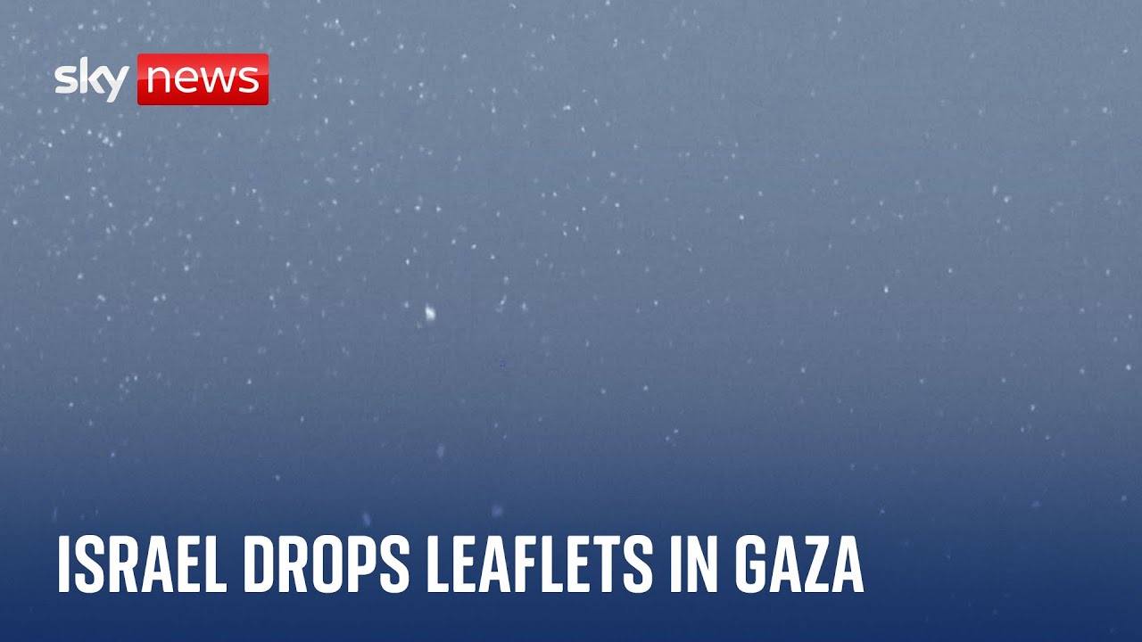 Israel-Hamas war: IDF drops leaflets in Gaza calling for information on ...