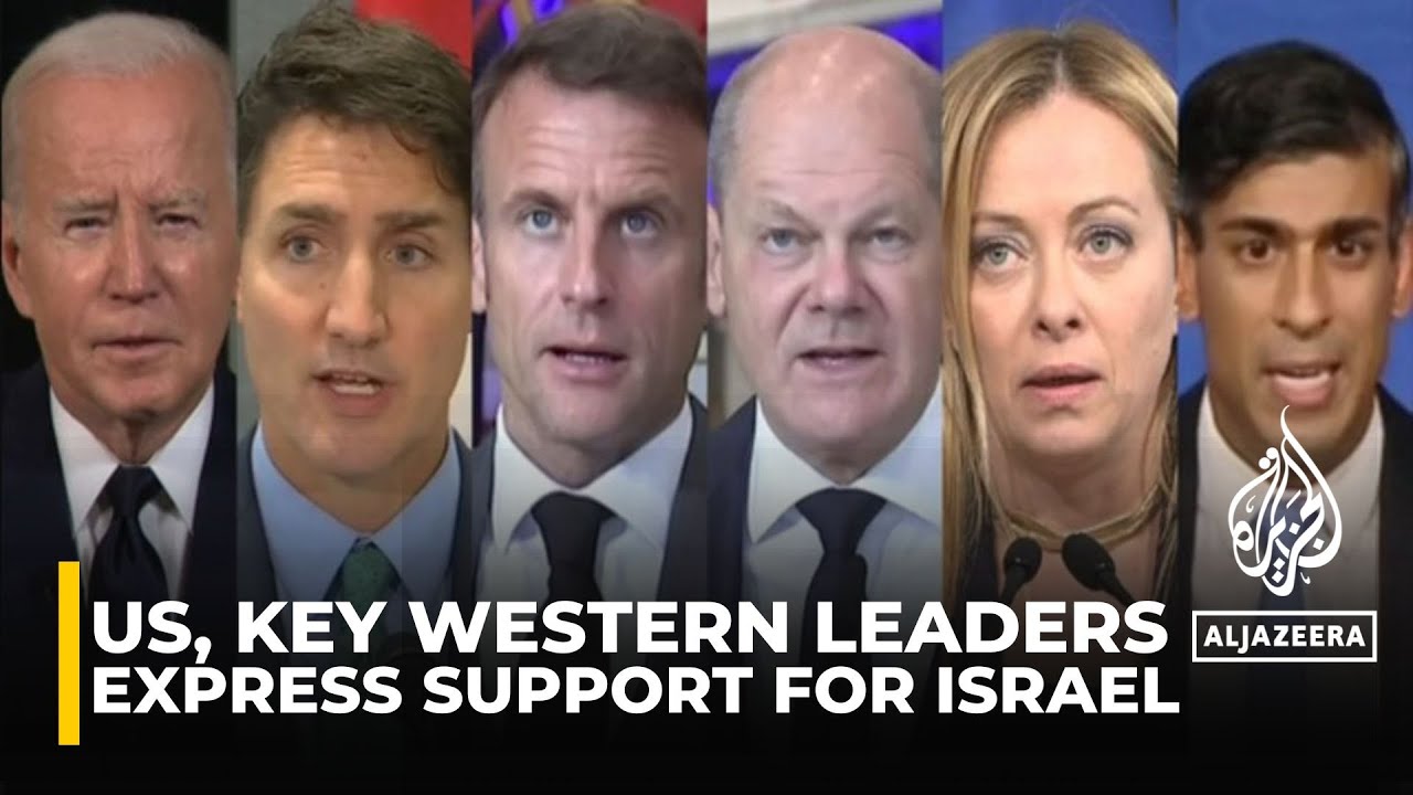 US, key Western leaders express support for Israel, urge protection of ...