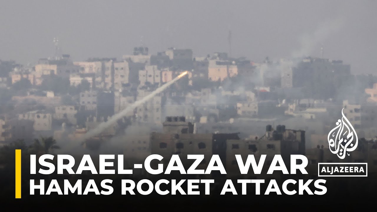The Israeli army says one of the Hamas rockets struck near the southern ...