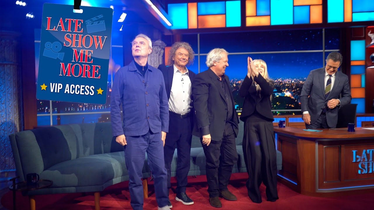 Late Show Me More: Backstage with Talking Heads! - The Global Herald