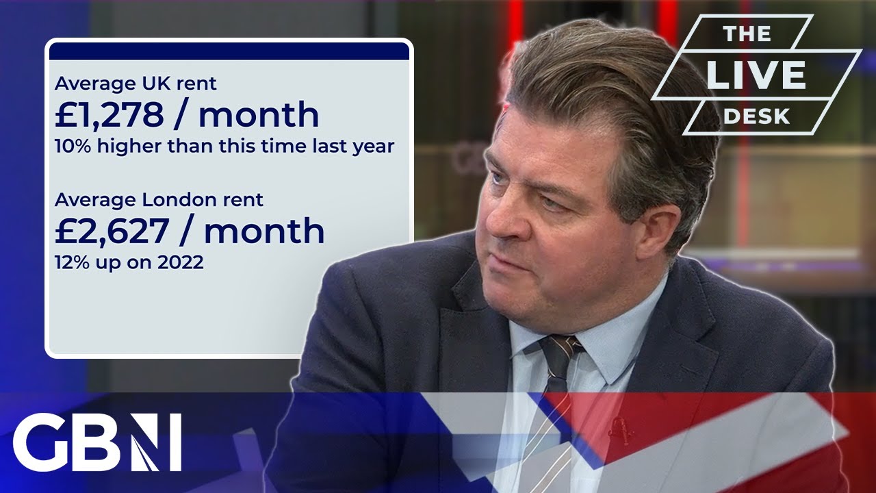 Average UK rent outside of London reaches record high of almost £1,300 ...