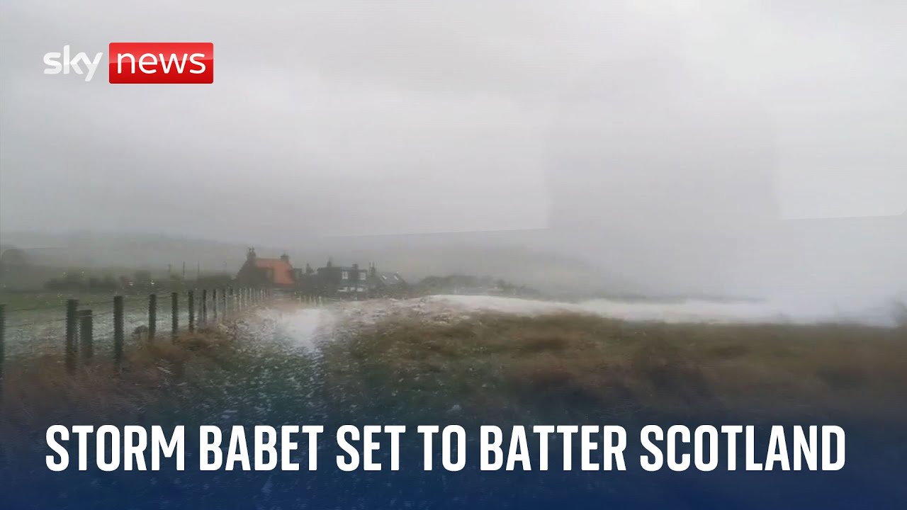Storm Babet: Red weather warning for Scotland after Ireland lashed by ...