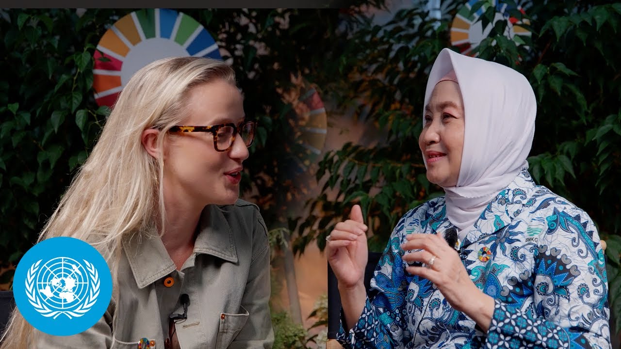 Alice Aedy meets Professor Dwikorita Karnawati | Creator Studio at the SDG Pavilion | #UNGA 78 ...