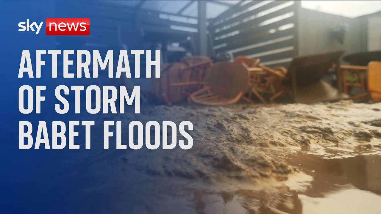 Storm Babet: Properties left covered in mud after flooding - The Global ...