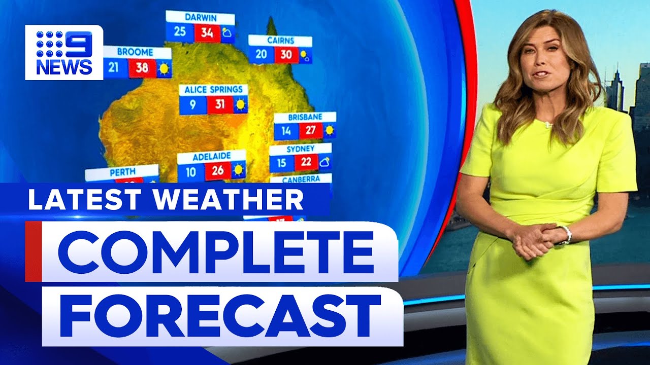 Australia Weather Update: Warm weather and a chance of storms | 9 News ...