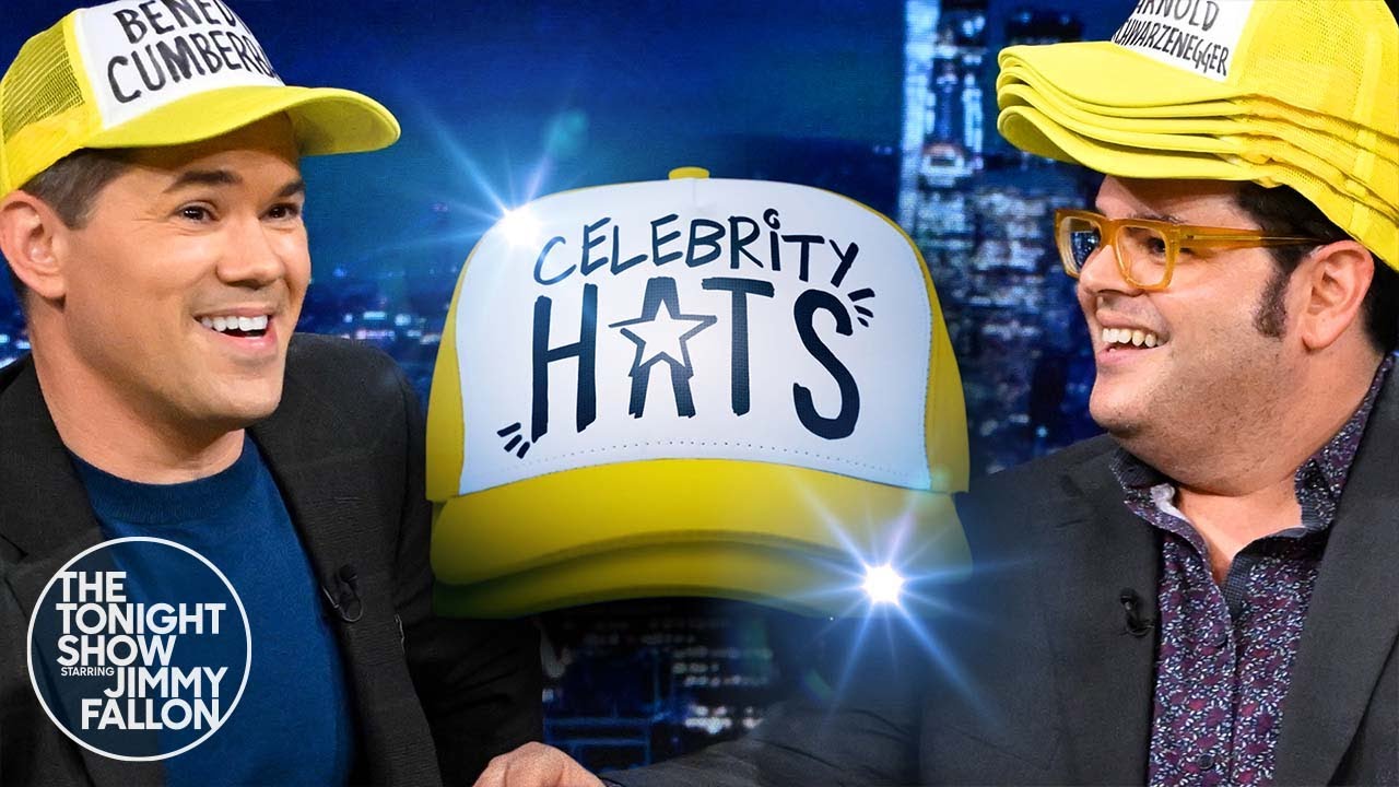 Celebrity Hats with Josh Gad and Andrew Rannells | The Tonight Show ...