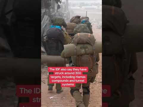 IDF release footage of ground operation in Gaza Strip #israel #skynews ...