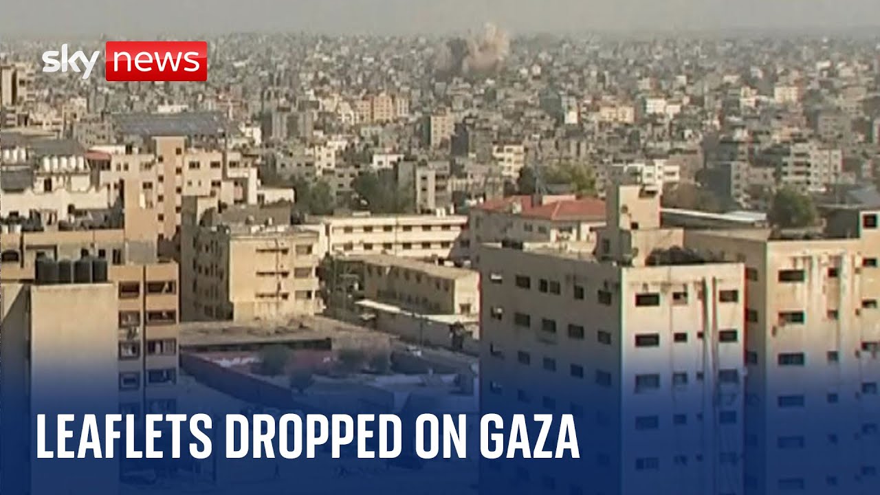 Israel-Hamas war: Bombs and leaflet warnings drop on Gaza - The Global ...