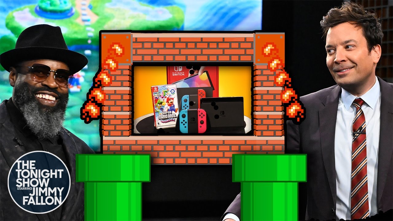 Jimmy Plays Super Mario Bros. Wonder on Nintendo Switch | The Tonight ...