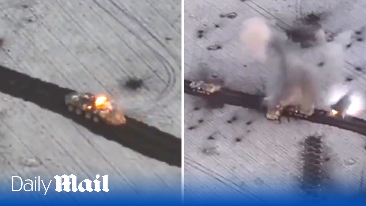 Another Russia tank disaster: Column u-turns and flees as it is ...