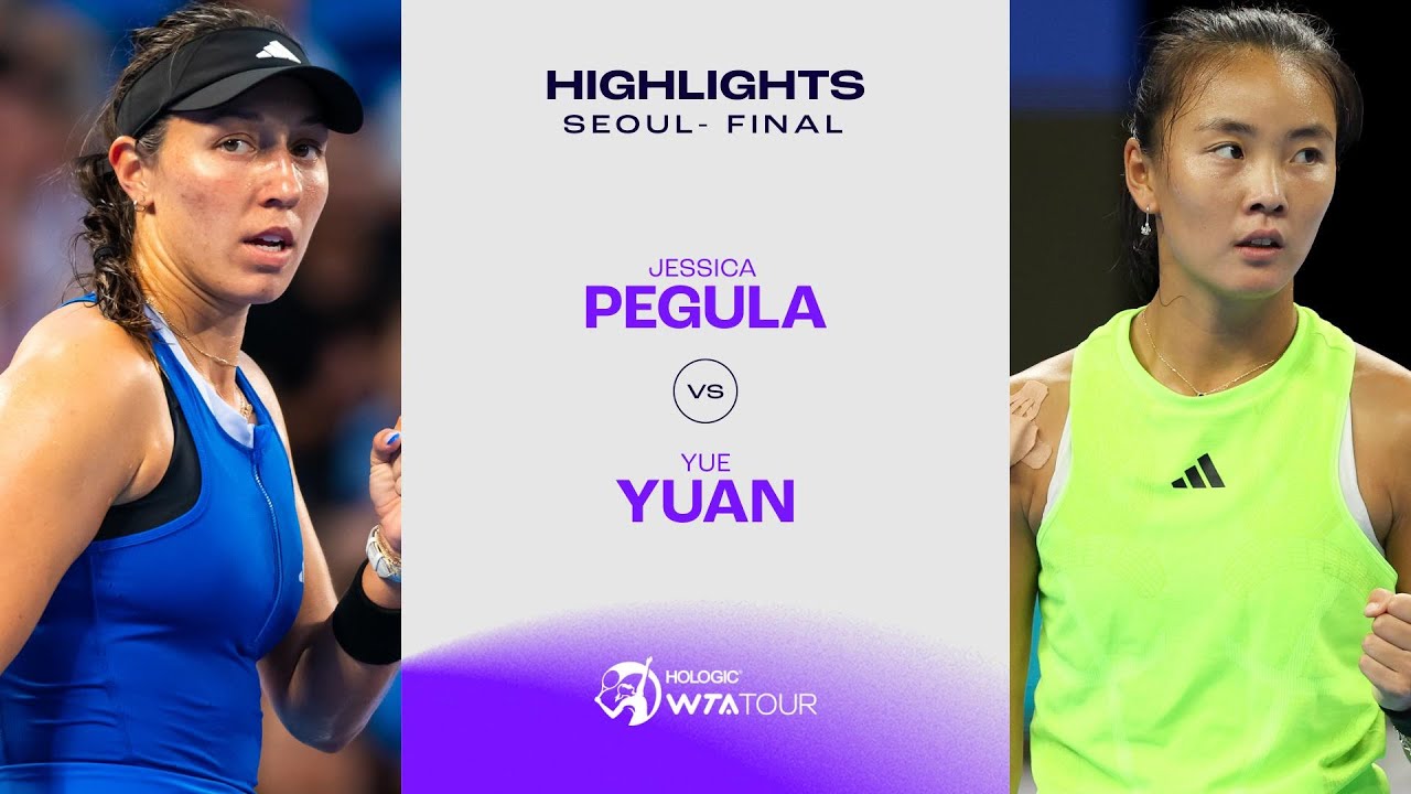 Jessica Pegula vs. Yue Yuan | 2023 Seoul Final | WTA Match Highlights ...