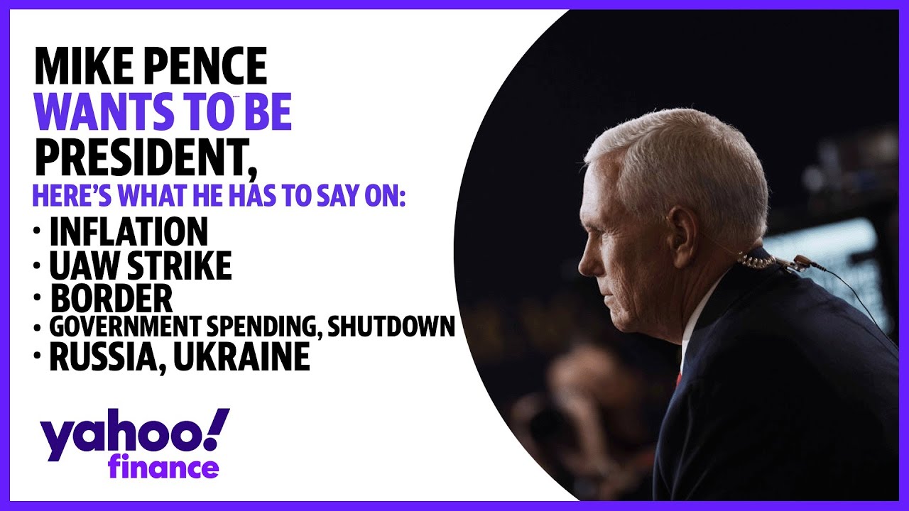Mike Pence wants to be president, here's his thoughts on inflation ...