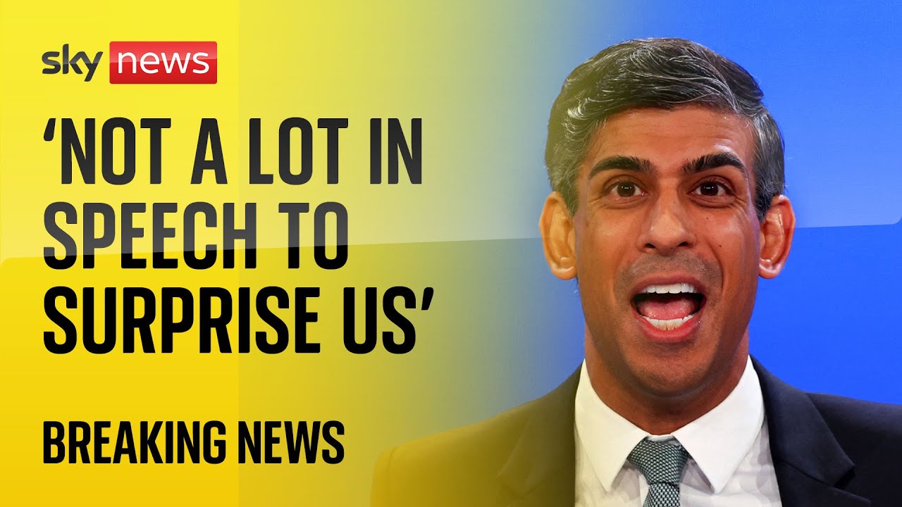 Analysis: 'Not a lot in Sunak's speech to surprise us' - Sky's Sam ...