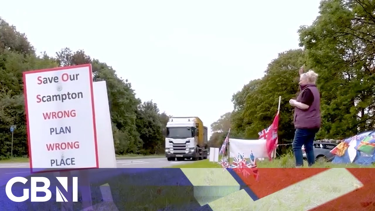 Save Our Scampton Campaigners camped outside RAF Scampton in protest of ...