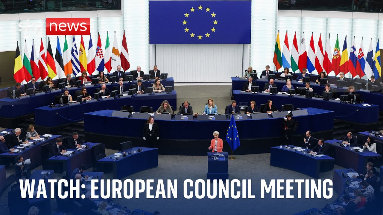 Watch live: EU heads of state meet for two-day EU Council meeting - The Global Herald