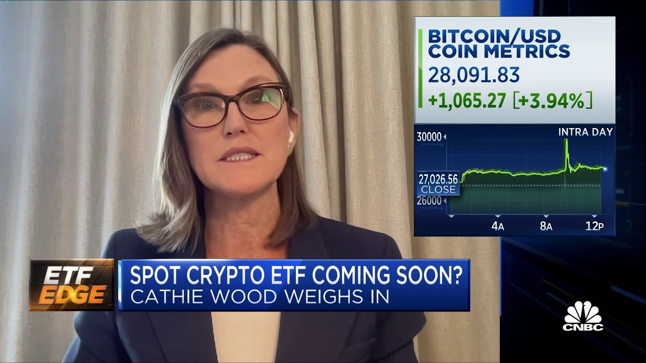 ARK Invest CEO Cathie Wood: Hopes are rising that a number of Bitcoin ETFs will be approved ...