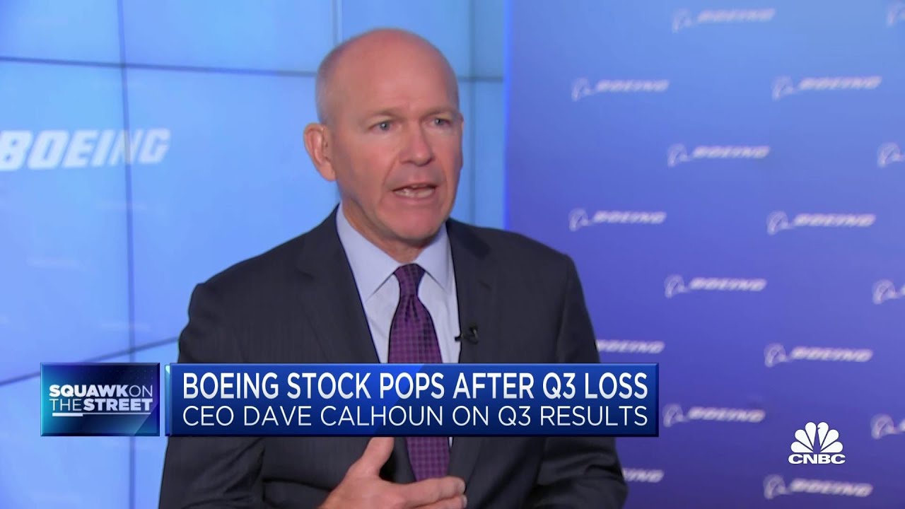 Boeing CEO Dave Calhoun on Q3 results, 737 Max delivery forecast and ...