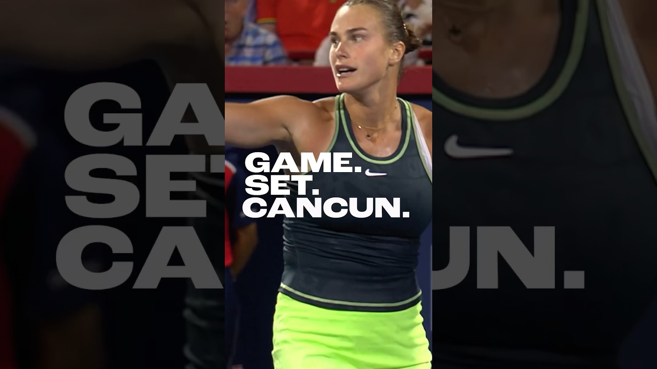 Game. Set. CANCUN. Come watch World No.1 Aryna Sabalenka at the GNP ...