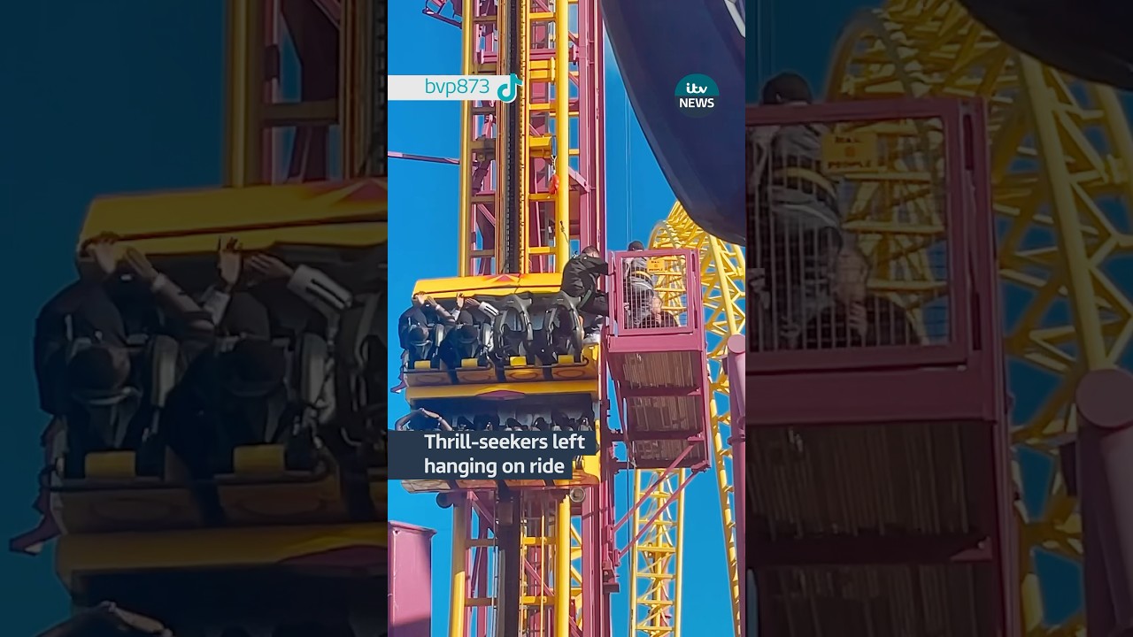 A ride got stuck with people on it at a theme park in Southend-on-Sea # ...