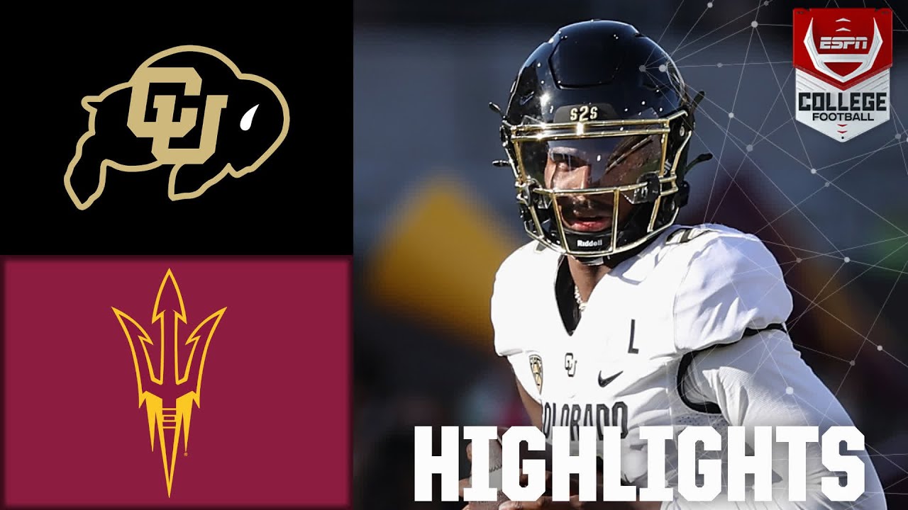 Colorado Buffaloes vs. Arizona State Sun Devils | Full Game Highlights ...