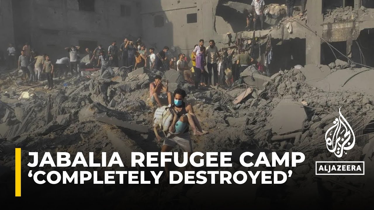 Jabalia refugee camp ‘completely destroyed’: Gaza’s interior ministry ...