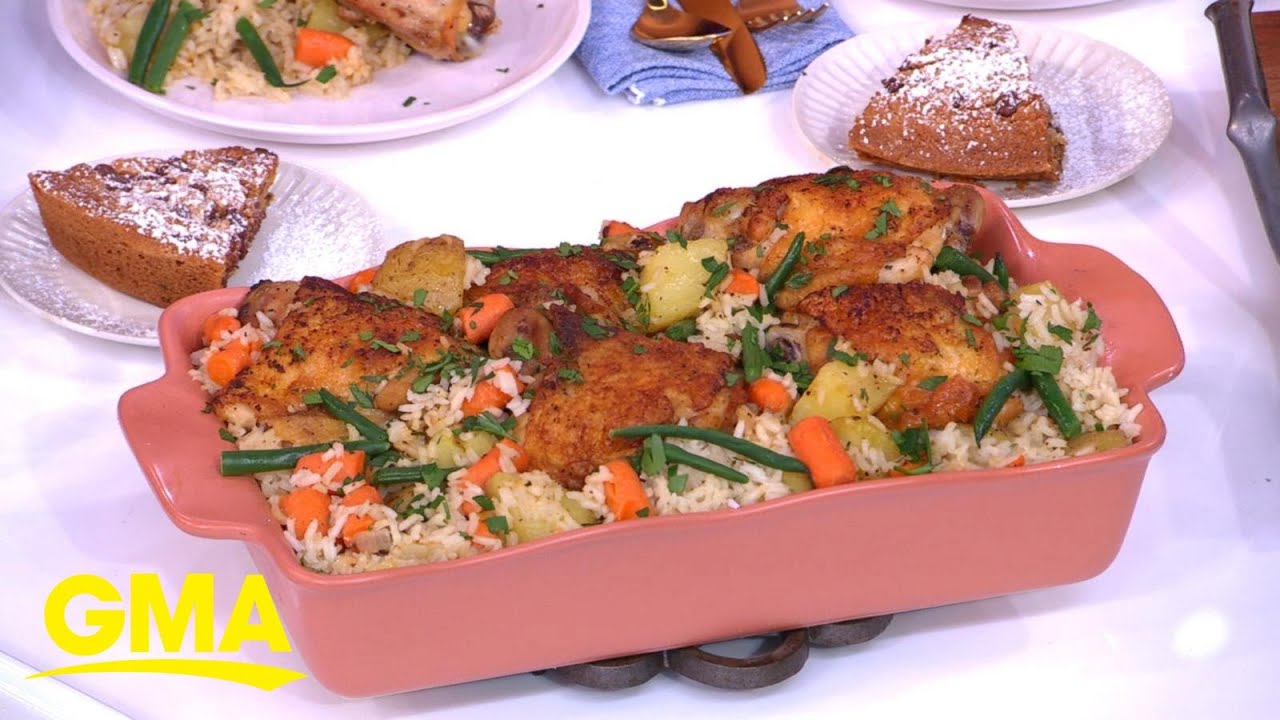 Jesse James Decker shares chicken thigh bake recipes | GMA - The Global ...