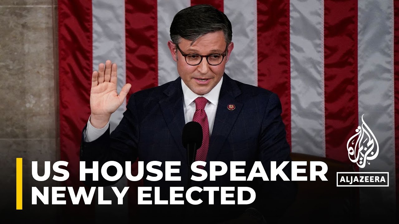 Newly elected US House Speaker Mike Johnson says first bill he will introduce will support ...