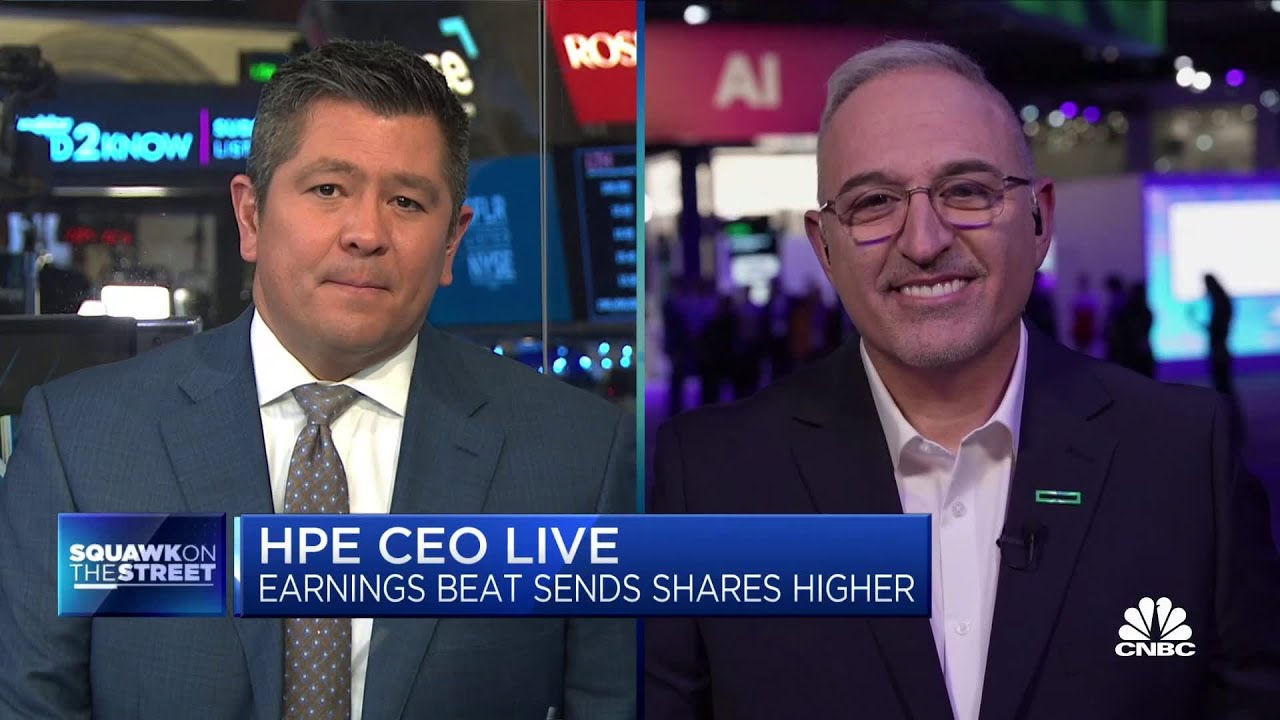 HPE CEO: AI interest is much higher than I ever anticipated, and we see ...