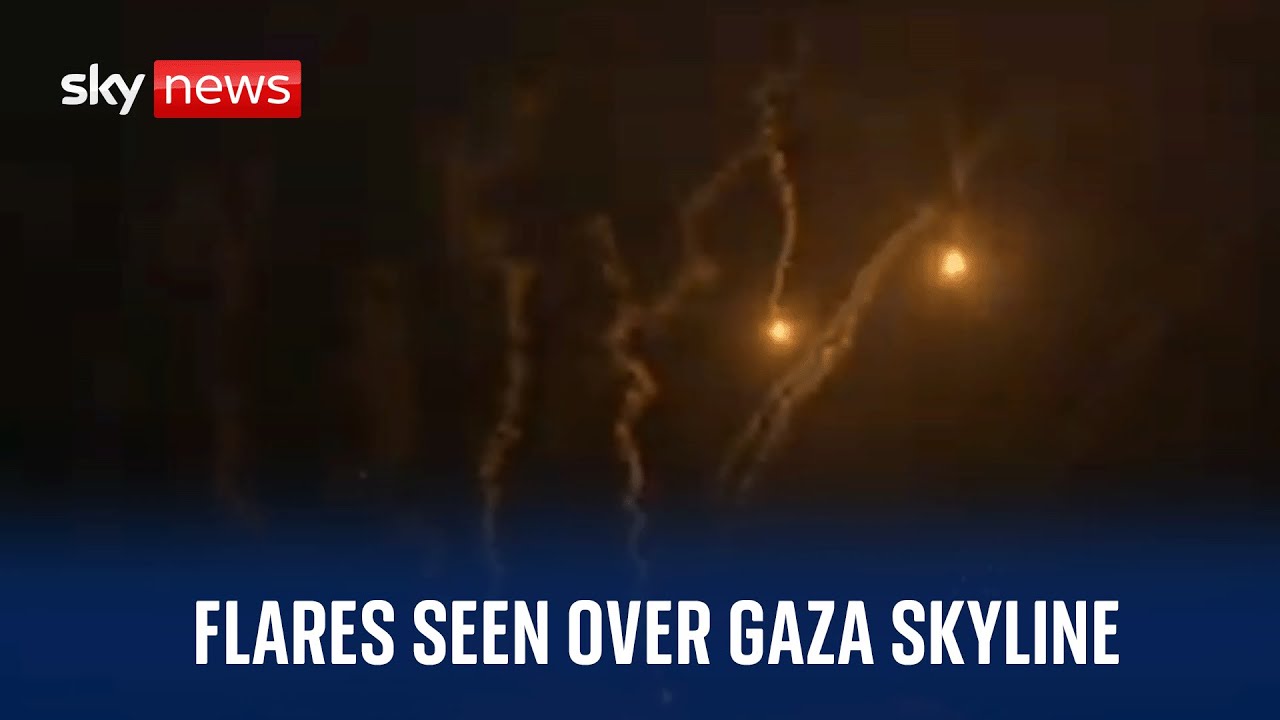 Israel-Hamas war latest: Flares seen over Gaza skyline - The Global Herald