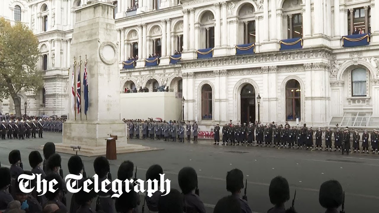 Live: King Charles leads Remembrance Sunday ceremony at the Cenotaph ...