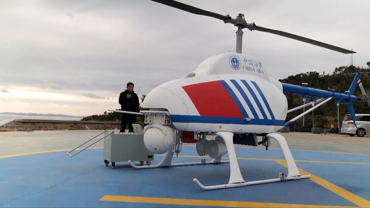 China's first unmanned maritime helicopters commissioned in Weihai ...