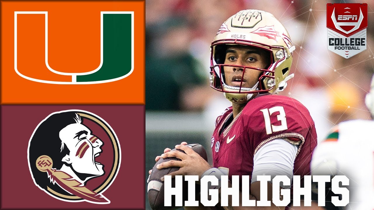 Miami Hurricanes vs. Florida State Seminoles | Full Game Highlights ...